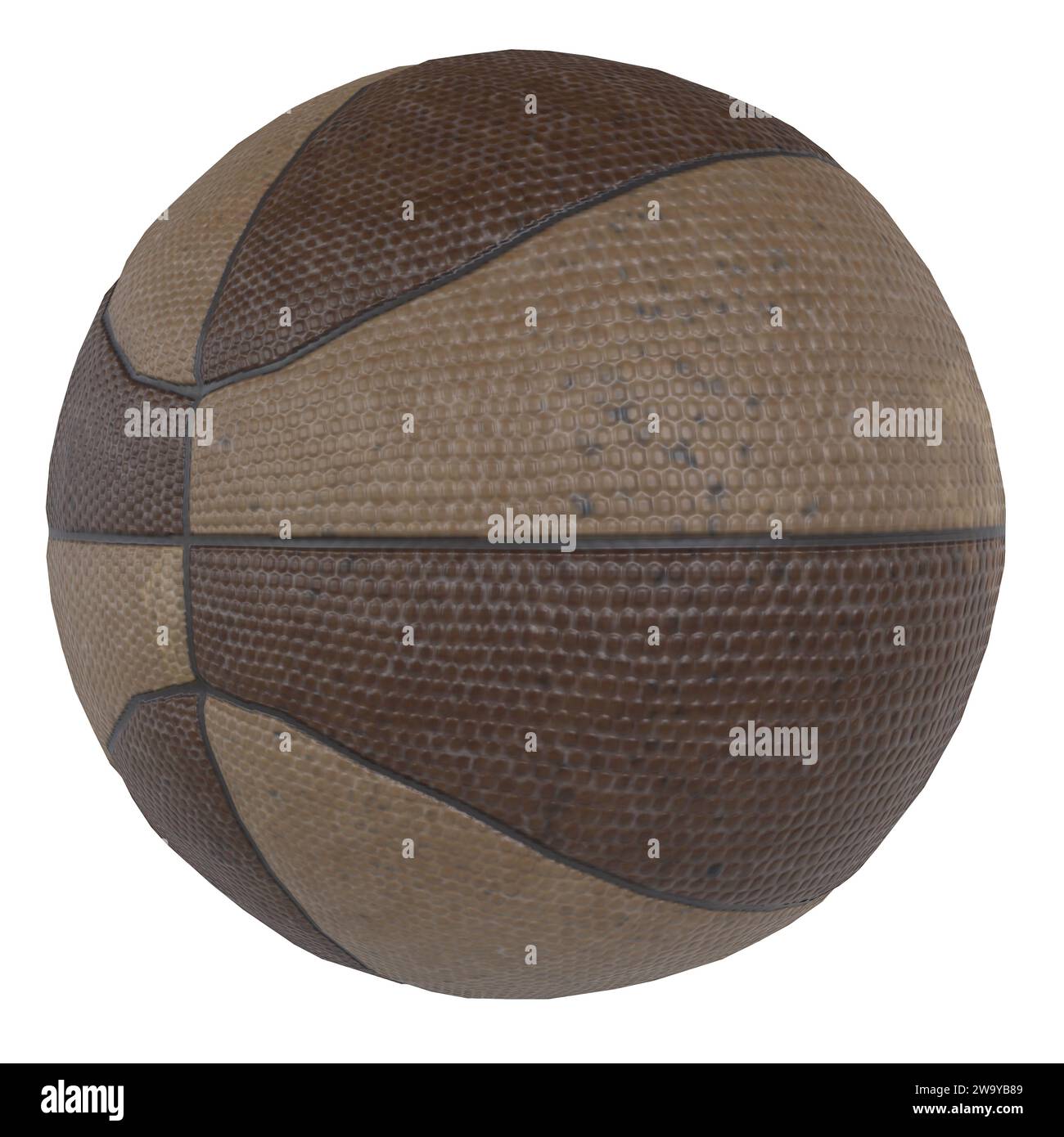 Retro Basketball isolated on white background Stock Photo - Alamy