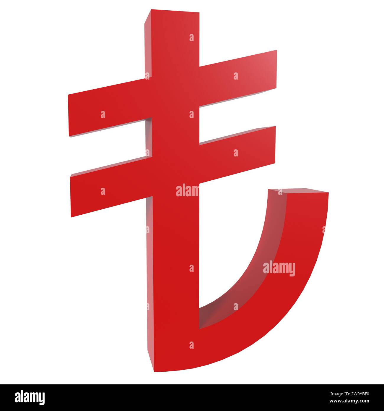 Turkish Lira Symbol isolated on white background Stock Photo - Alamy