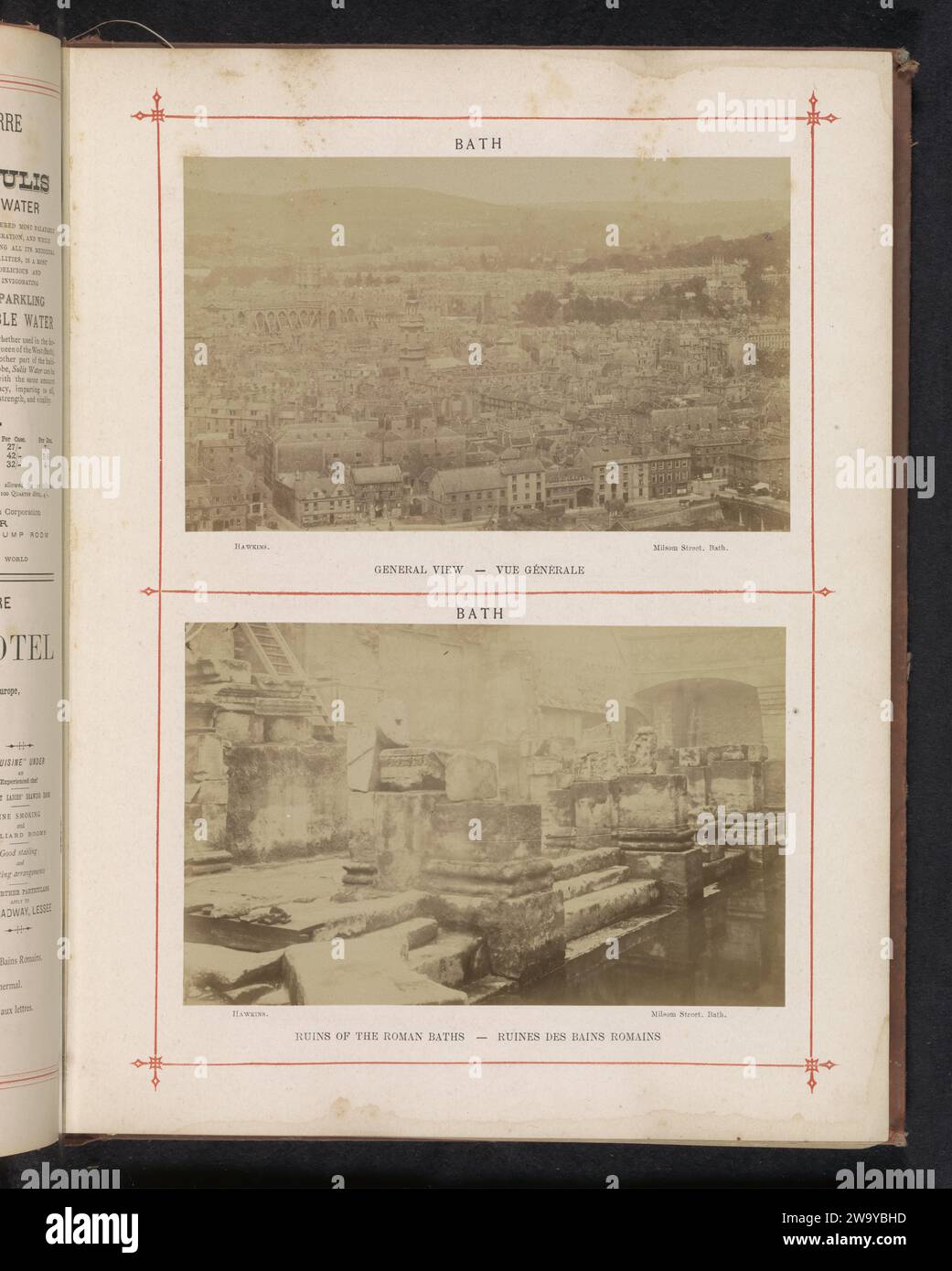 Two faces on Bath, c. 1876 - in or before 1886 photograph Above a face ...