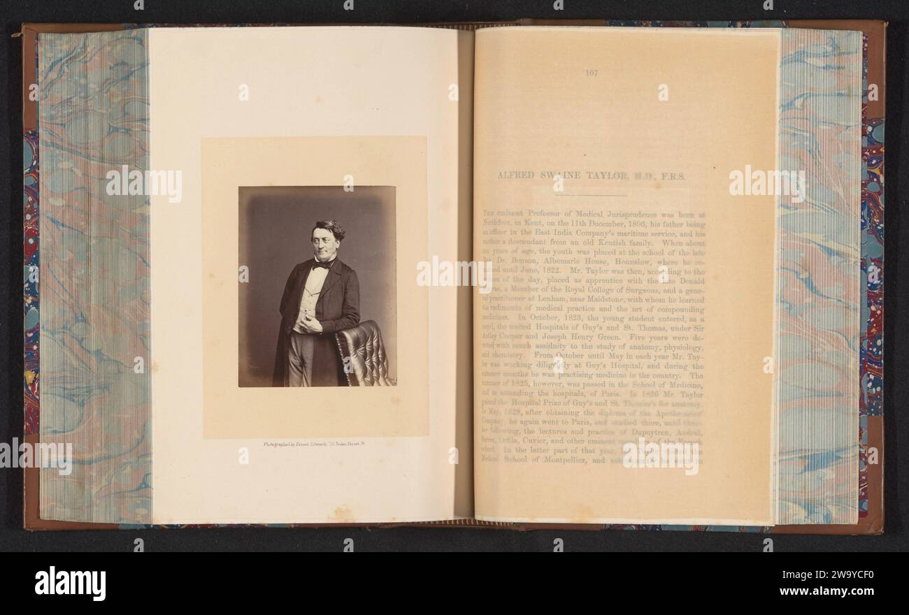 Portret van Alfred Swaine Taylor, Ernest Edwards, c. 1856 - in or ...