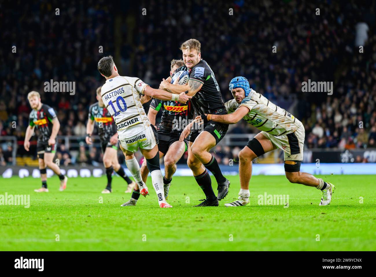 LONDON, UNITED KINGDOM. 30th, Dec 2023. Andre Esterhuizen of Harlequins ...