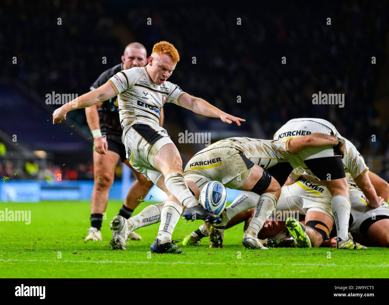 LONDON, UNITED KINGDOM. 30th, Dec 2023. Caolan Englefield of Gloucester ...