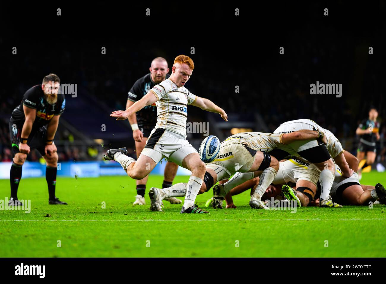 LONDON, UNITED KINGDOM. 30th, Dec 2023. Caolan Englefield of Gloucester ...