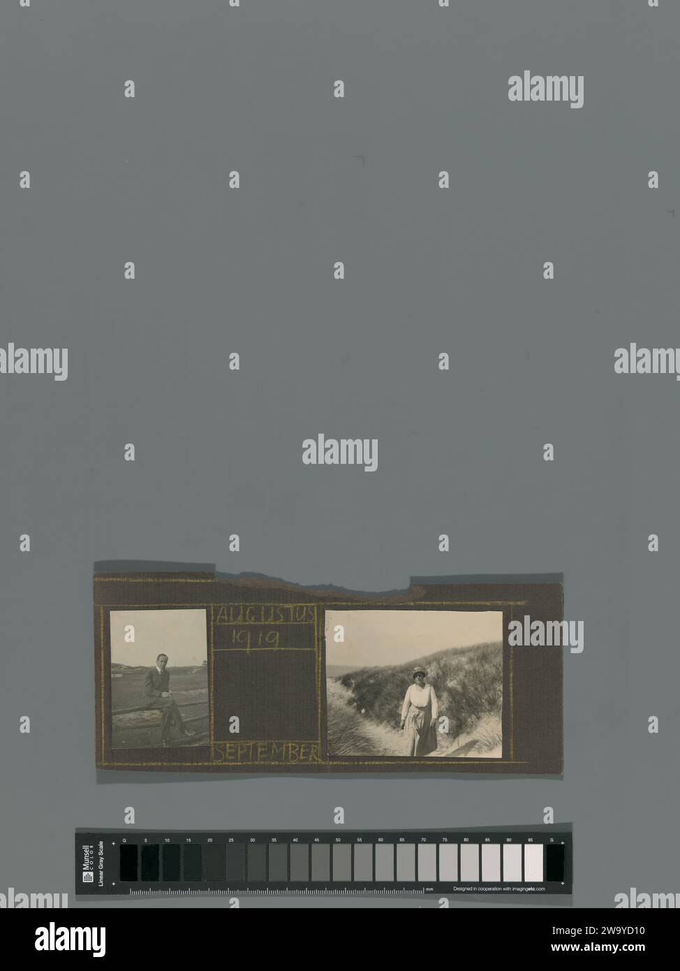 Dolph Kessler and Elisabeth Louise Marie Stoop during a dune walk ...