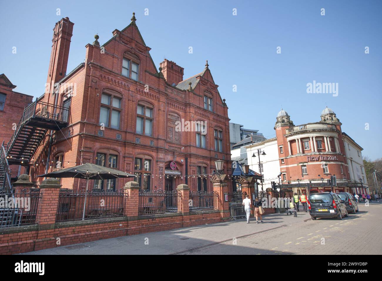 Views of Park Place in Cardiff, Wales in the UK Stock Photo - Alamy
