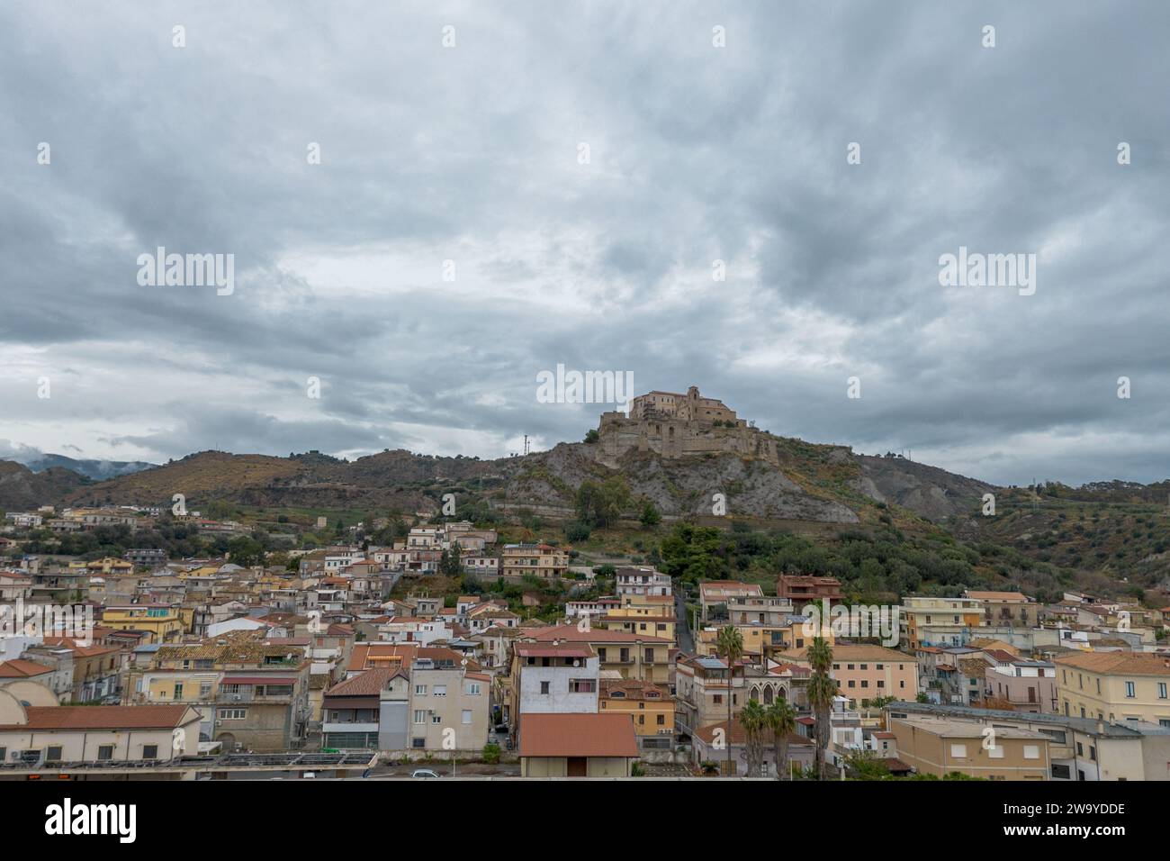 Roccella Ionica, Italy - 15 December, 2023: drone perspective of the ...