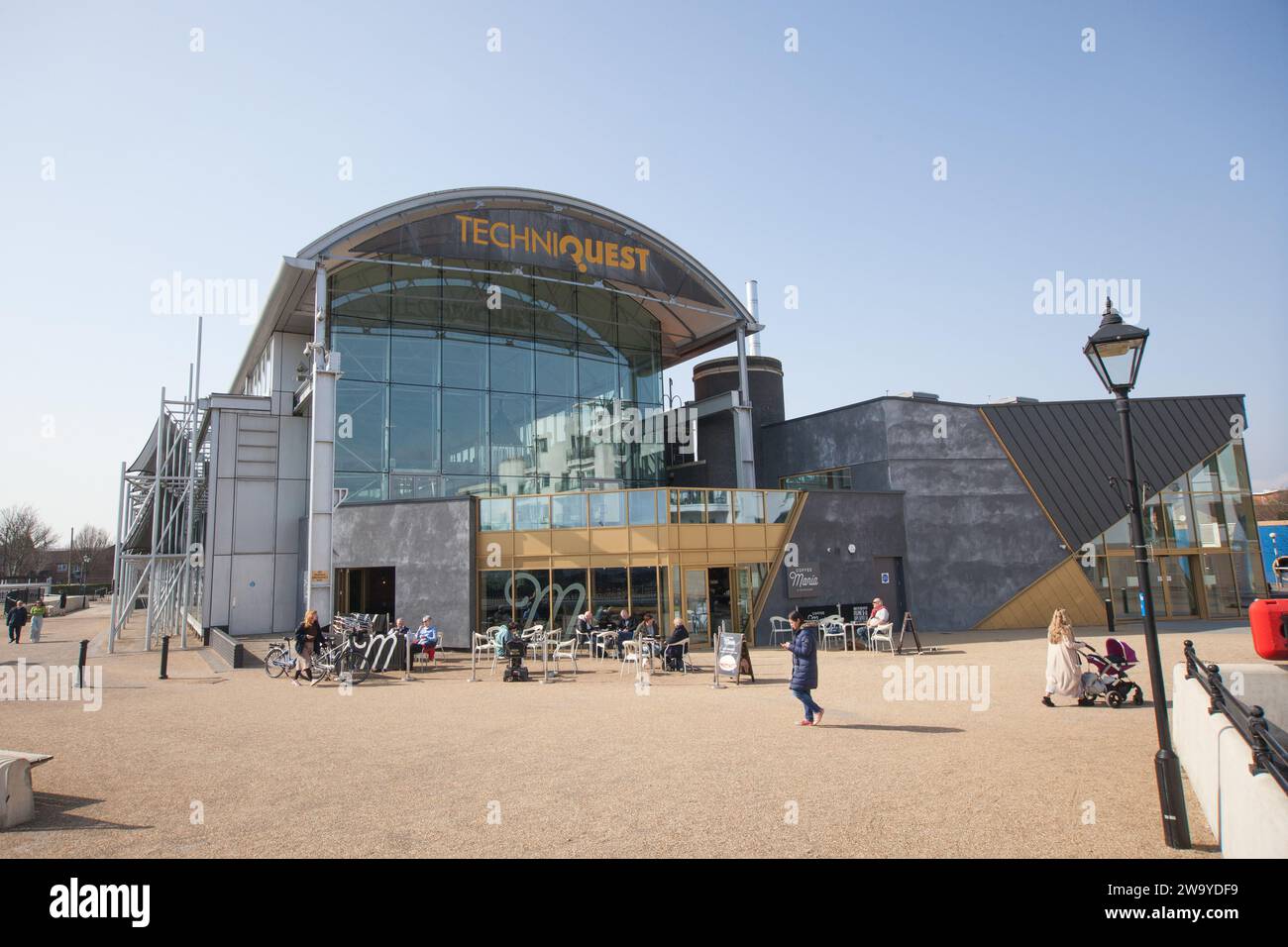 Views of Cardiff Bay from Mount Stuart Graving Docks in Cardiff, Wales ...