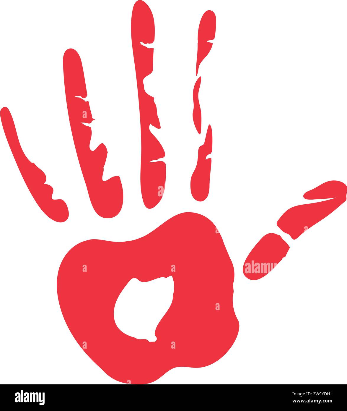 red hand day symbol Stock Vector Image & Art - Alamy