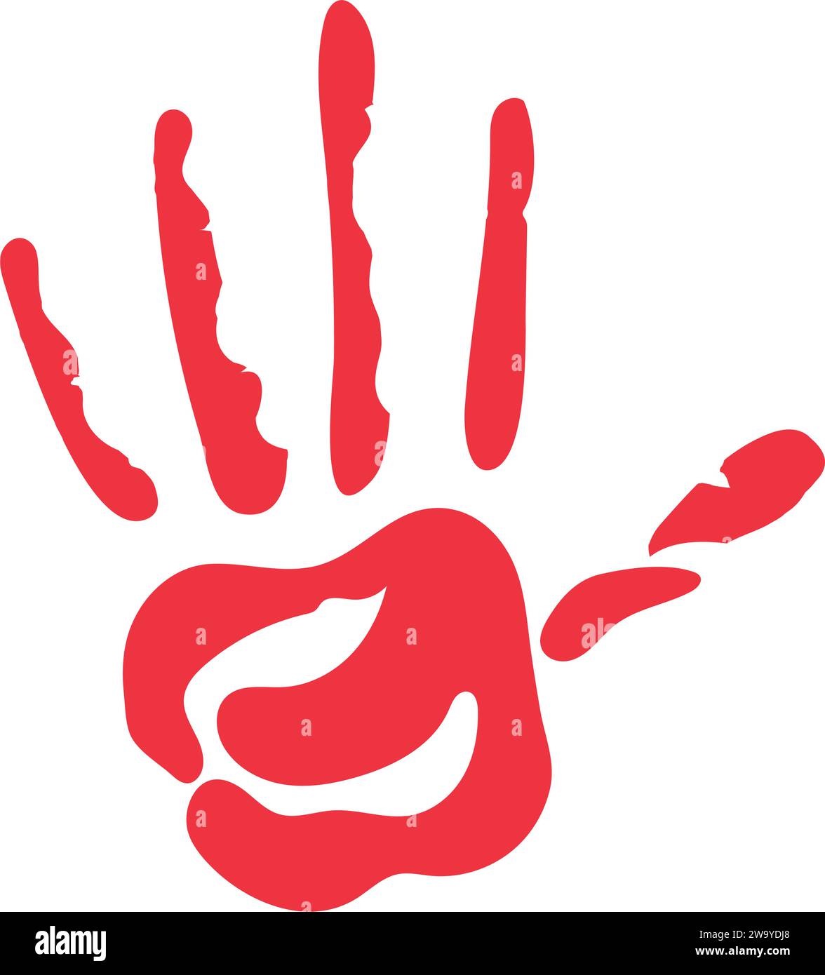 red hand day isolated Stock Vector Image & Art - Alamy