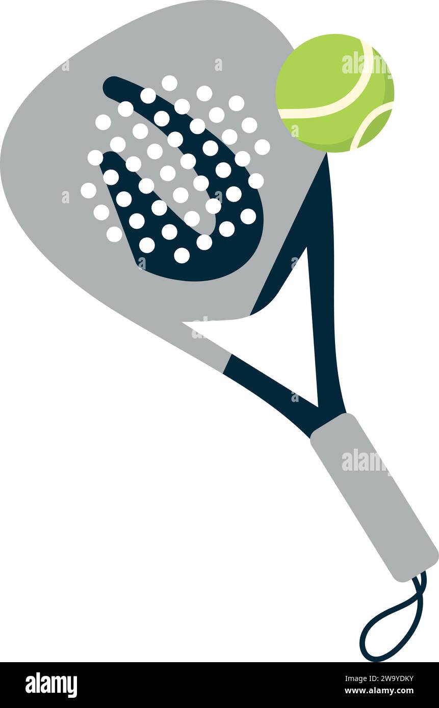 padel tennis racket and ball Stock Vector Image & Art - Alamy
