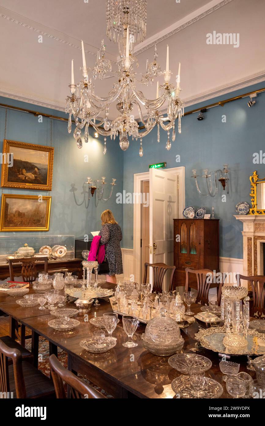 Ireland, Munster, Waterford, The Mall, Bishops Palace dining room Stock ...