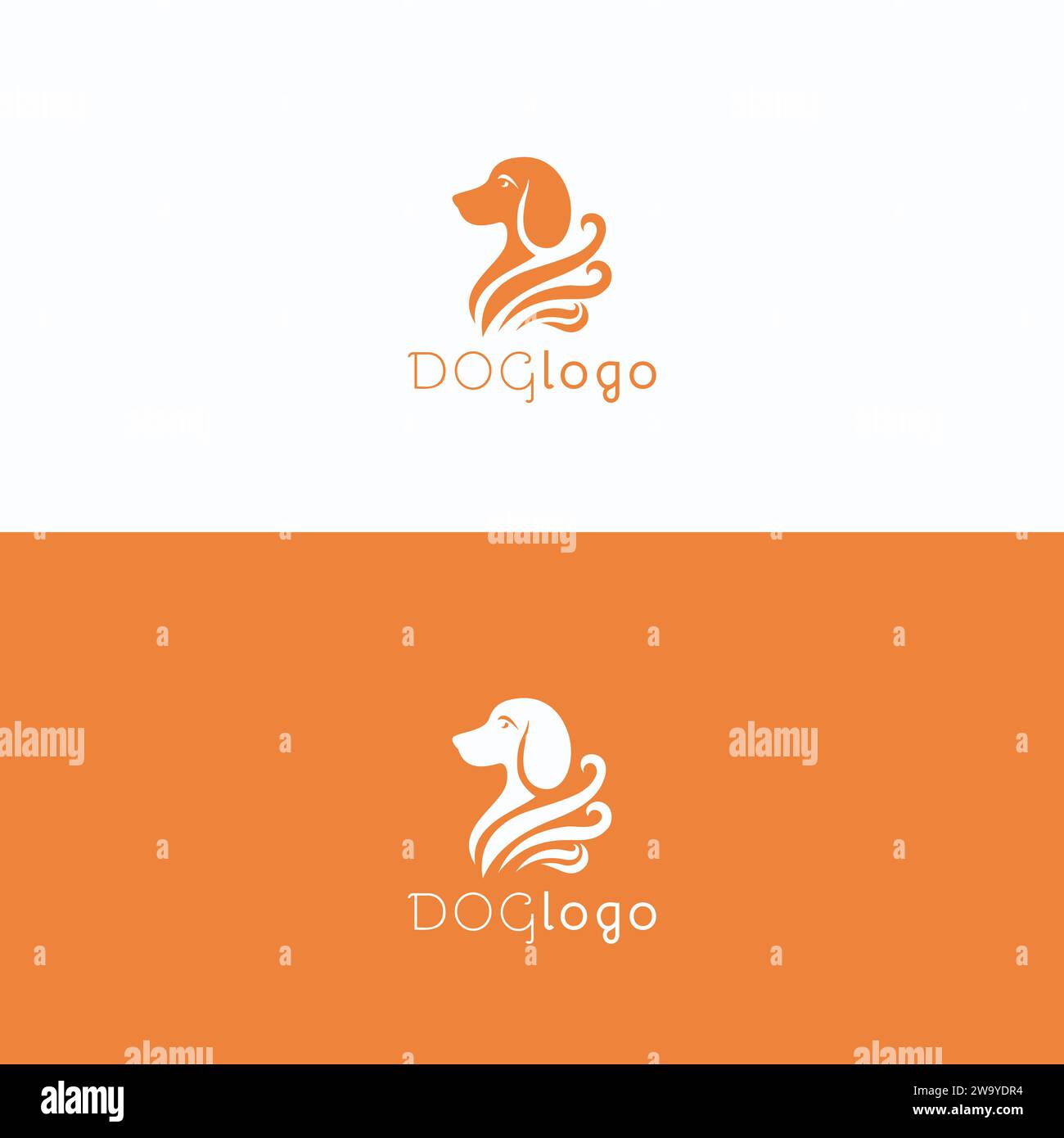 Iconic dog logo hi-res stock photography and images - Alamy