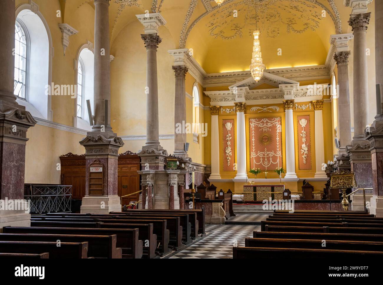 Ireland, Munster Waterford, Christ Church Cathedral interior, nave ...