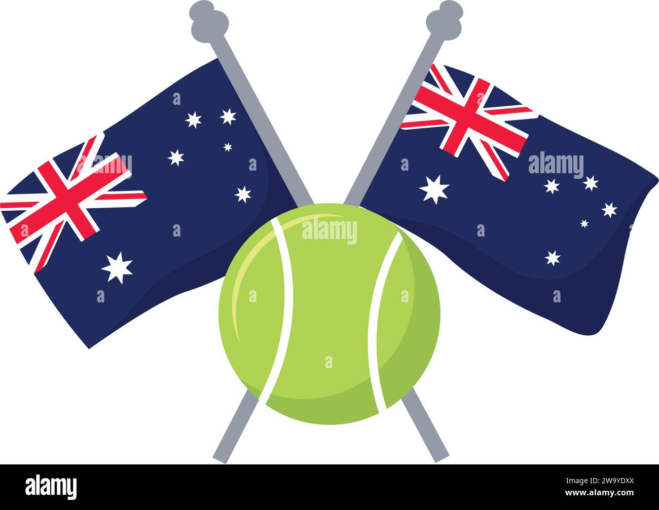 australia tennis flags Stock Vector Image & Art - Alamy