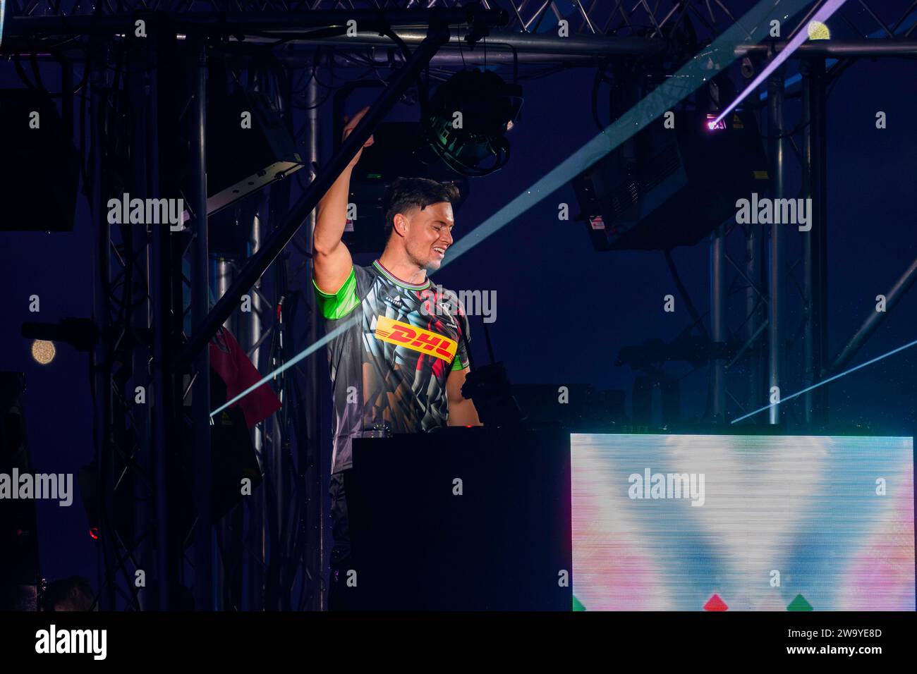 LONDON, UNITED KINGDOM. 30th, Dec 2023. DJ Joe Corry performs live ...