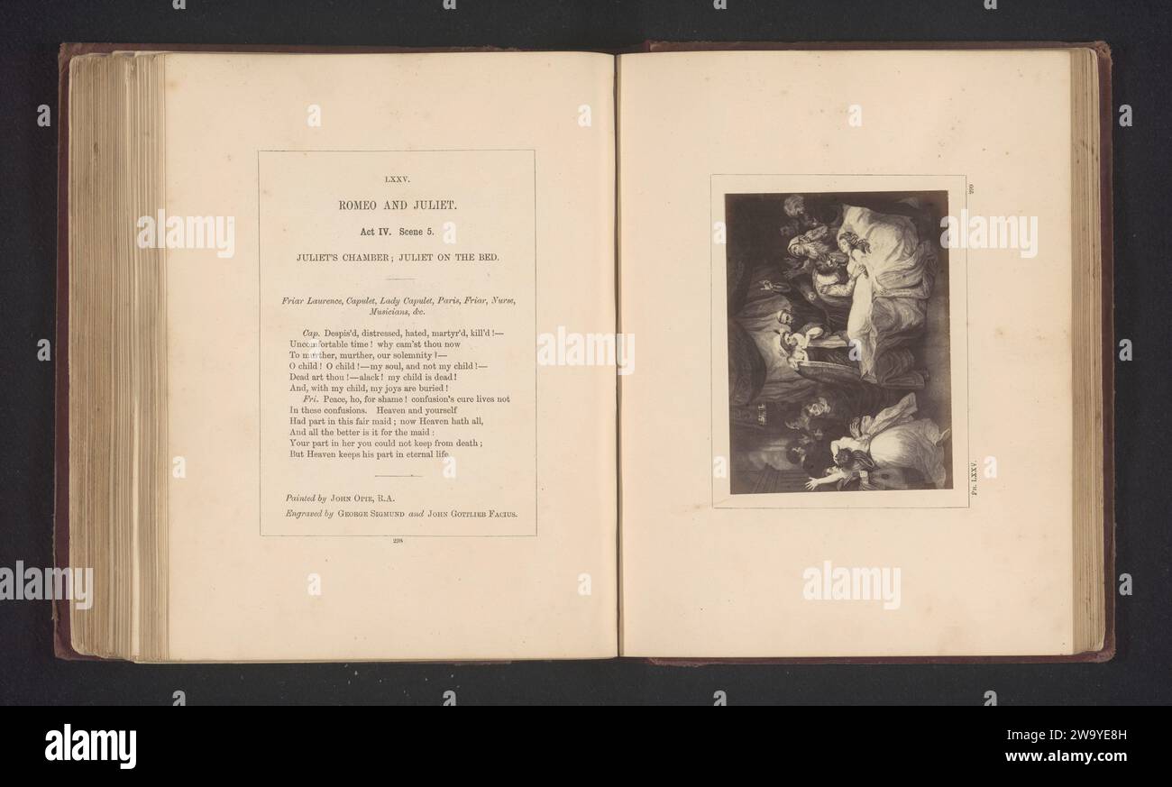 Photo production from a print to a painting by John Opie, representing ...