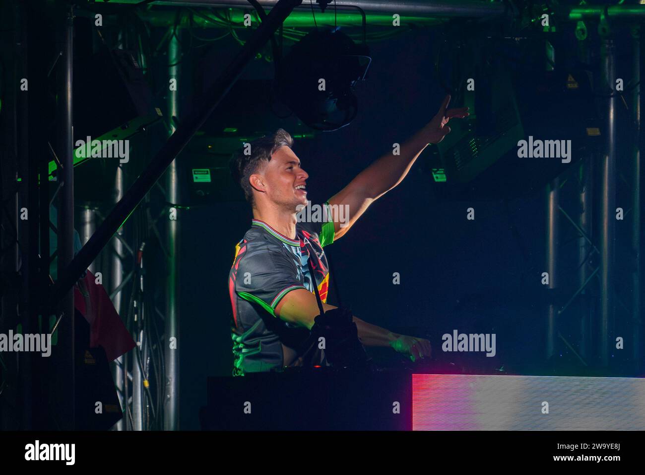 LONDON, UNITED KINGDOM. 30th, Dec 2023. DJ Joe Corry performs live ...