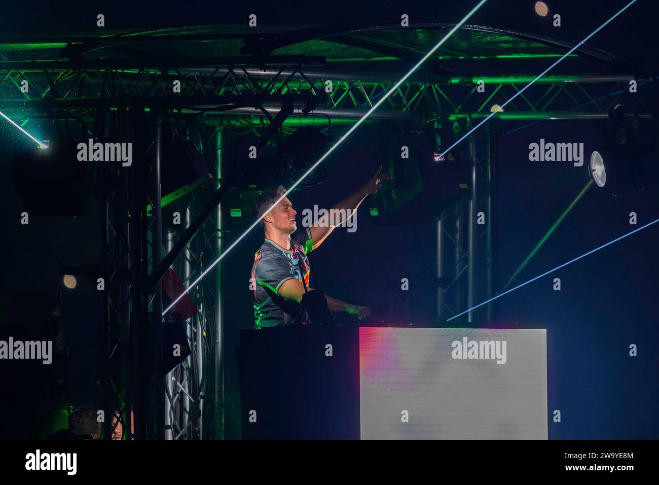 LONDON, UNITED KINGDOM. 30th, Dec 2023. DJ Joe Corry performs live ...