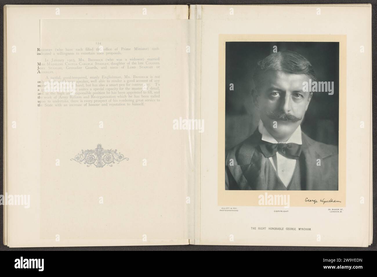 The right honorable George Wyndham, Elliott & Fry, c. 1893 - c. 1903 ...