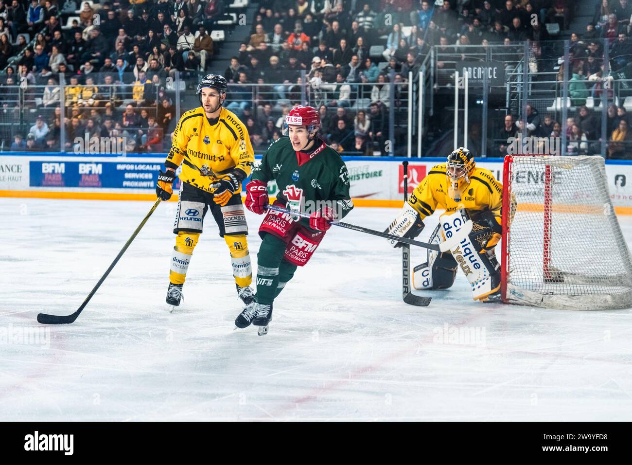 Philéas PERRENOUD (Jokers) during the Synerglace Ligue Magnus ice ...