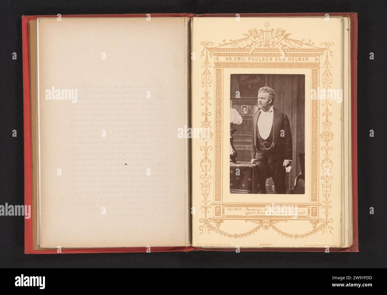 Portrait of the actor Emil Poulsen as Helmer in a dollhouse, J.A ...