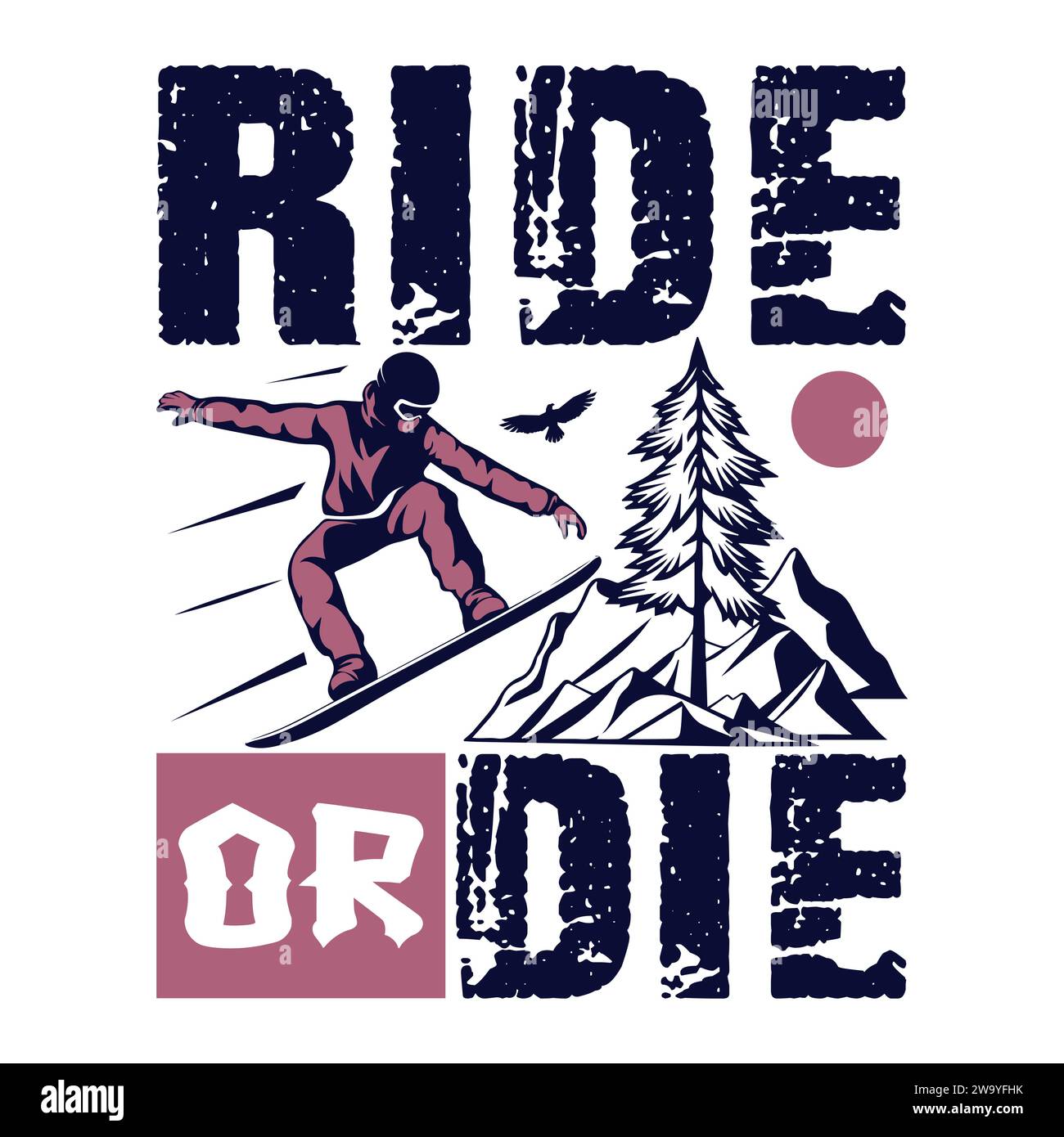 Mountain graphic tshirt Cut Out Stock Images & Pictures - Alamy
