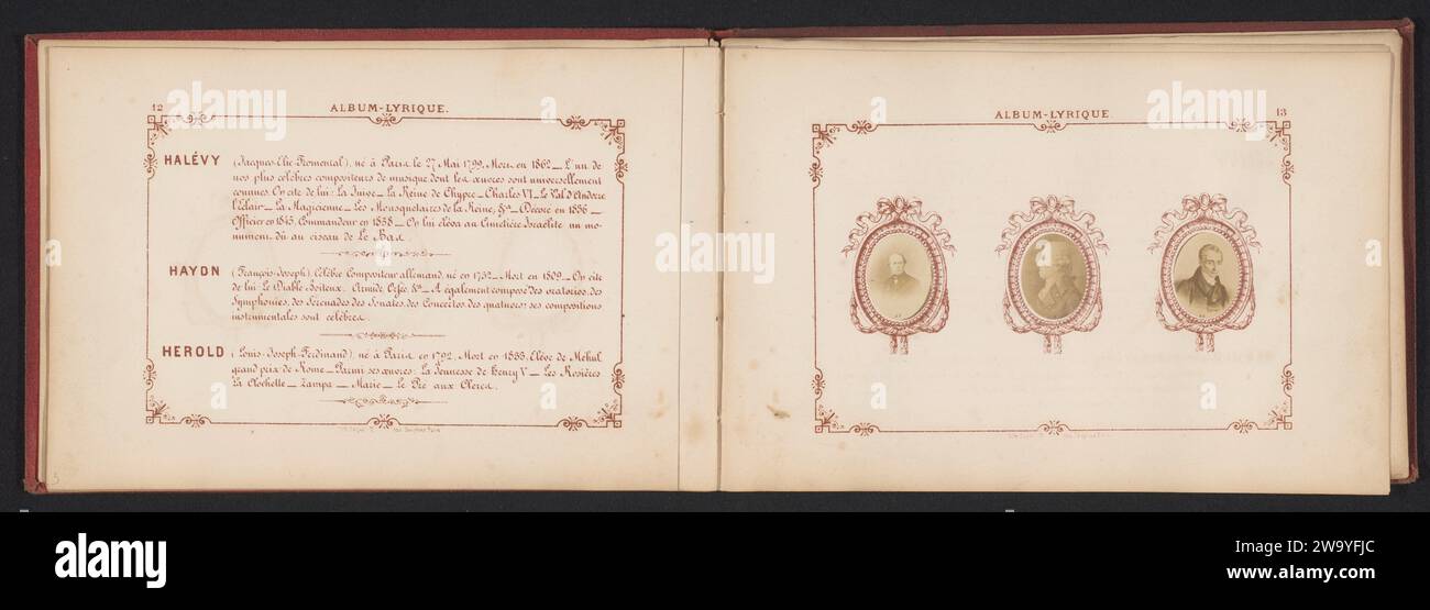 Three photo productions, representing portraits of Jacques Fromental ...