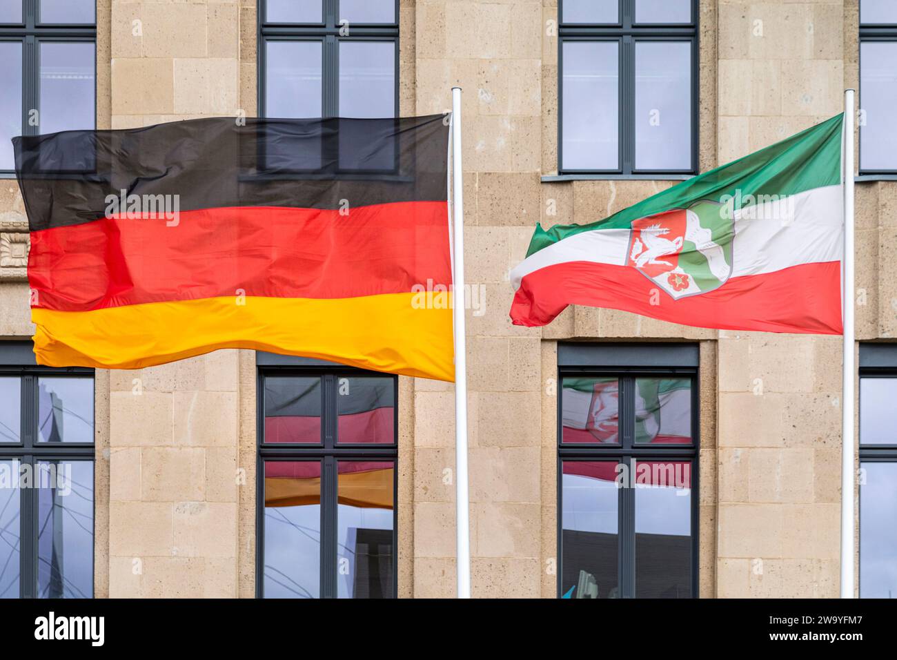 Flag nord rhine westphalia hi-res stock photography and images - Alamy