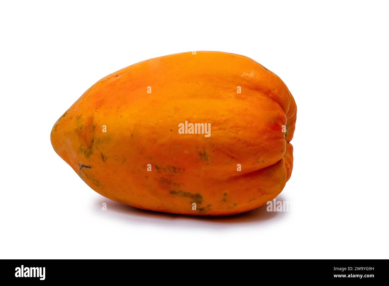 whole papaya fruit isolated on white background Stock Photo - Alamy