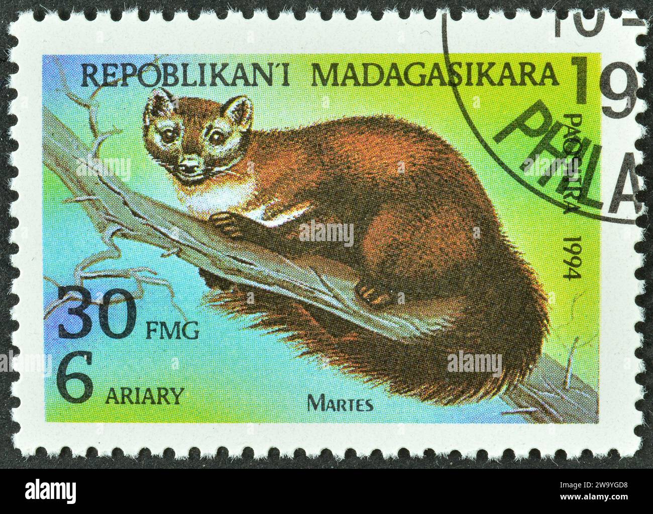 Postage stamp madagascar hi-res stock photography and images - Alamy