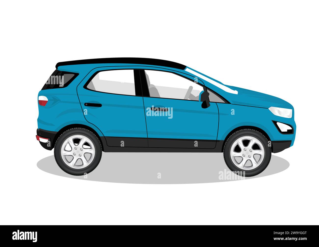 White suv car Stock Vector Images - Alamy