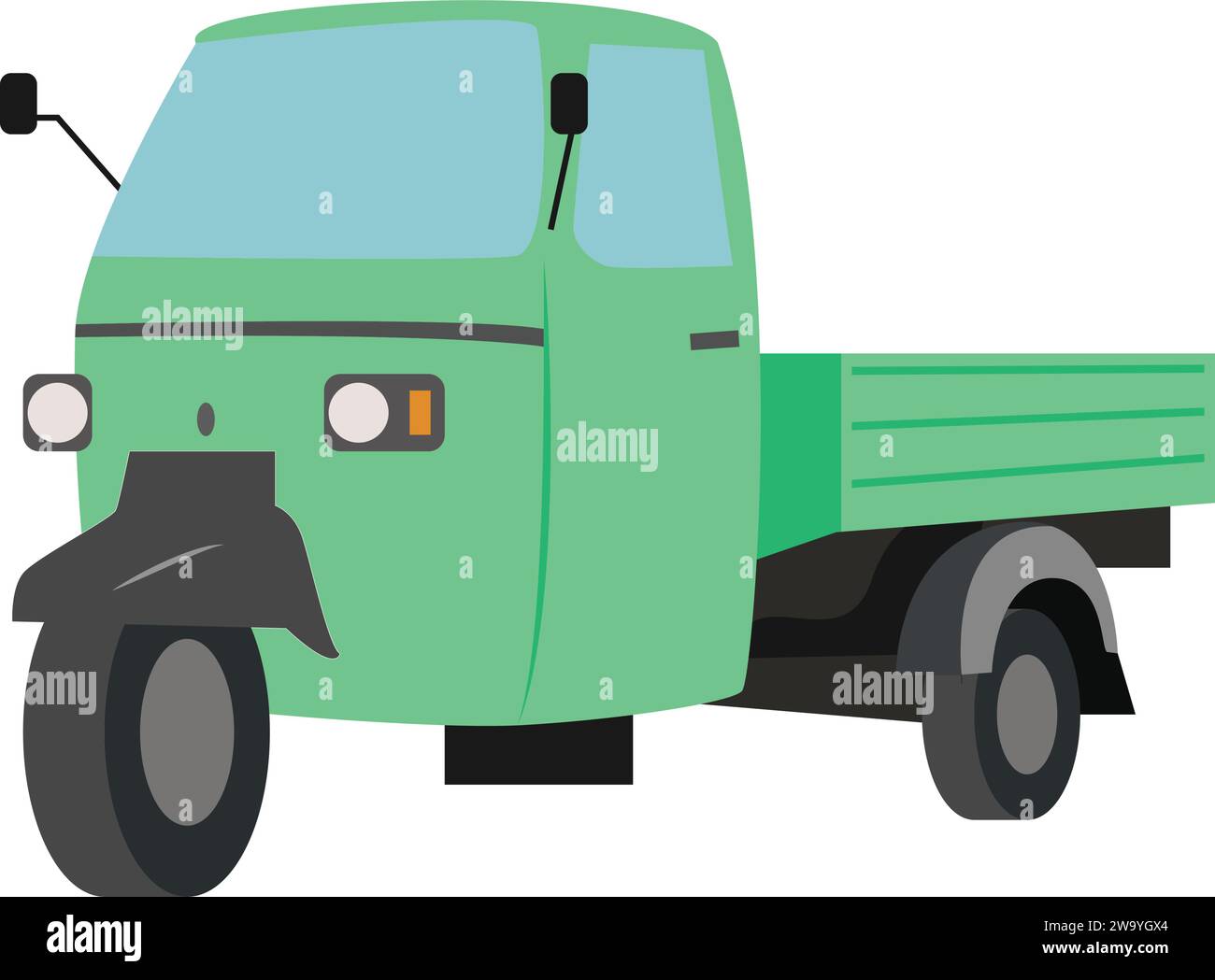 Indian delivery truck Stock Vector Images - Alamy