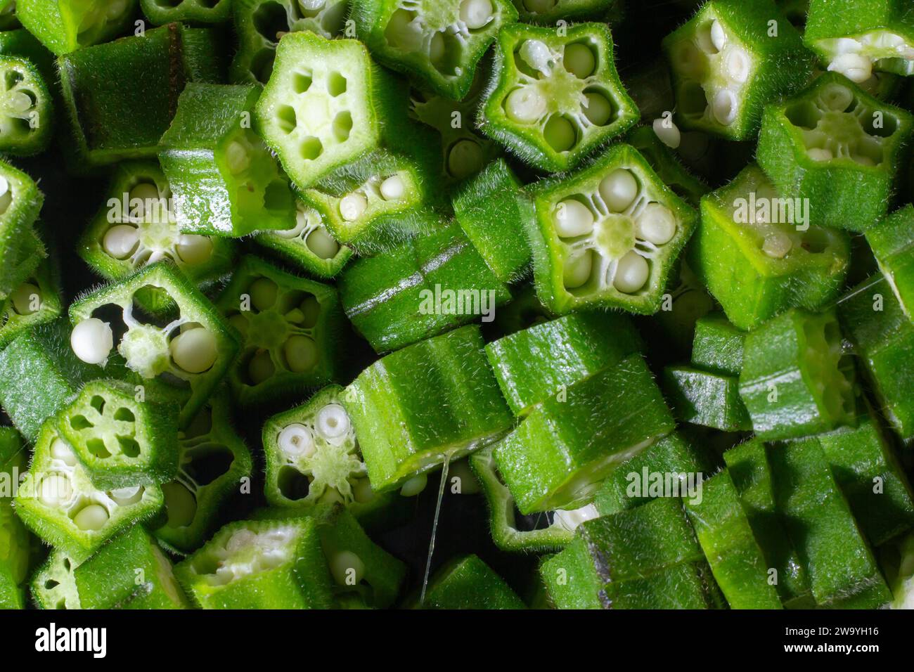 Okra pieces hi-res stock photography and images - Alamy