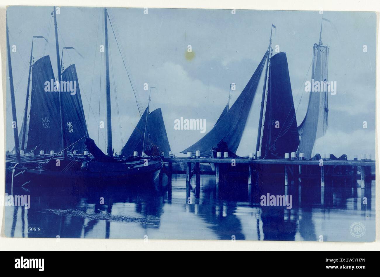 Ships in the port of Marken, 1900 - 1920 photograph publisher: New York ...