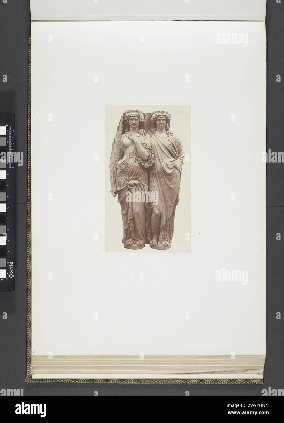 GIPS models for Cararians on the Palais du Louvre by Auguste Ottin, c ...