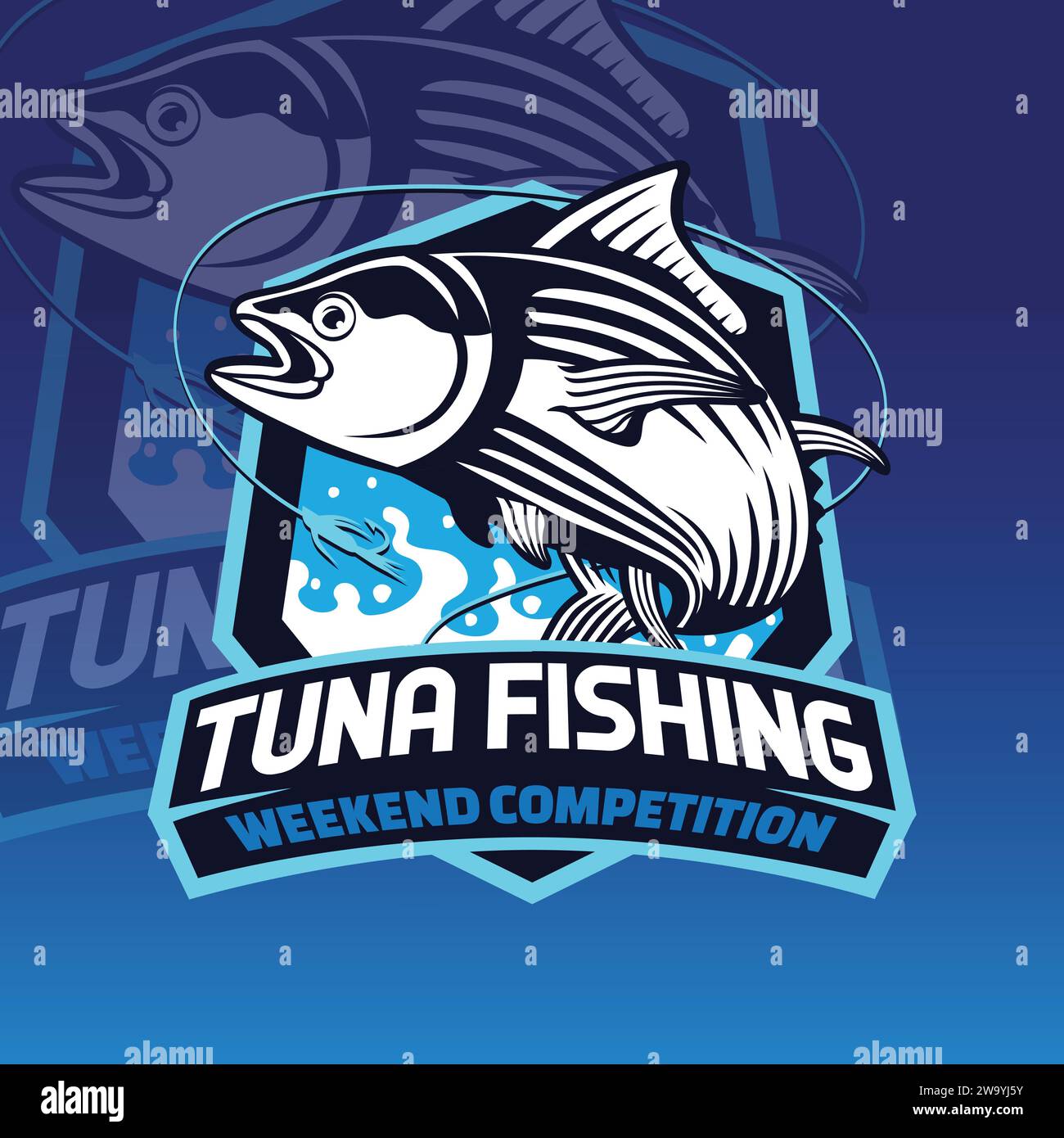 Fishing company logo hi-res stock photography and images - Alamy