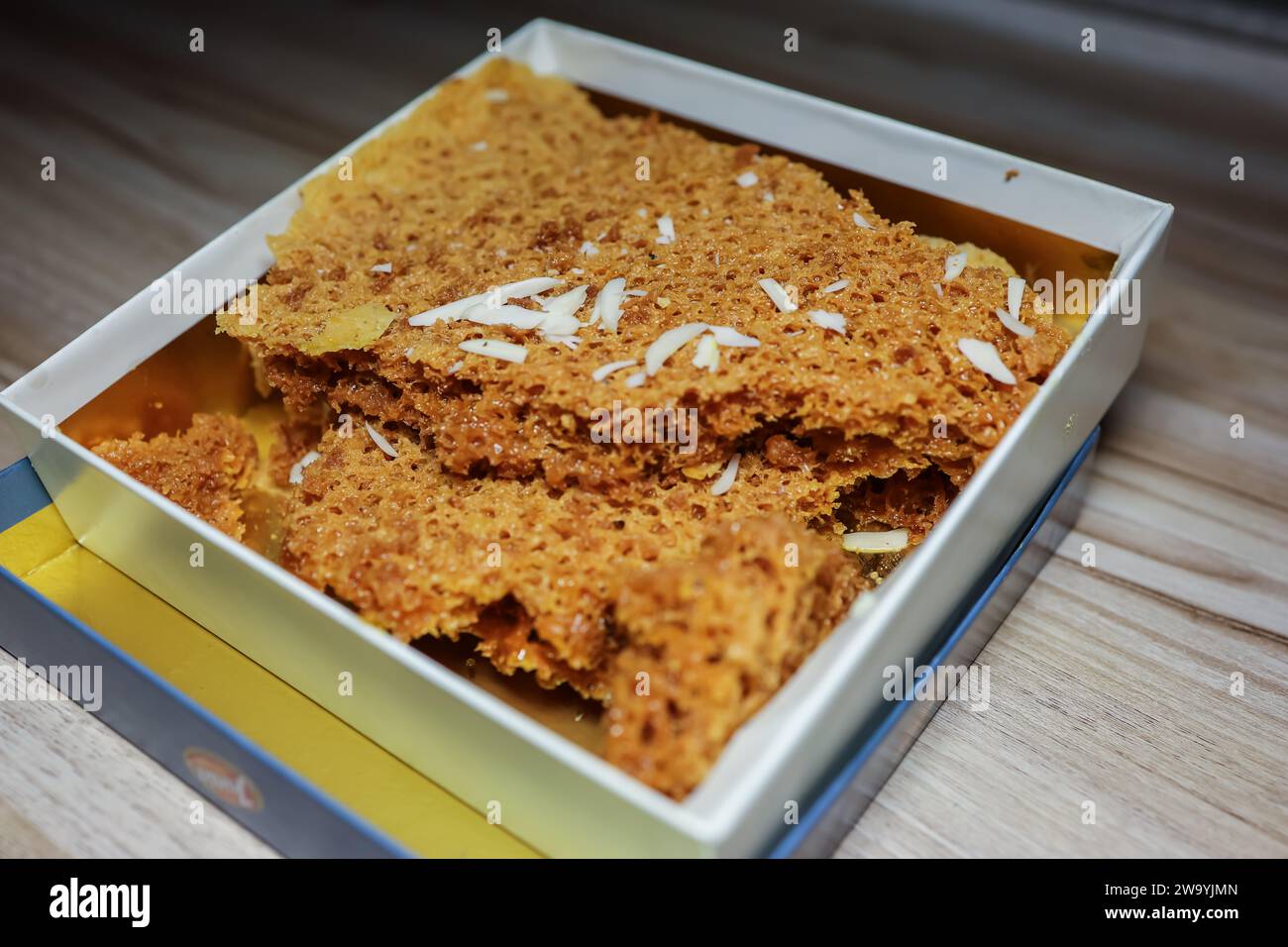 ghewar traditional indian delicious sweet close up shot in details from ...