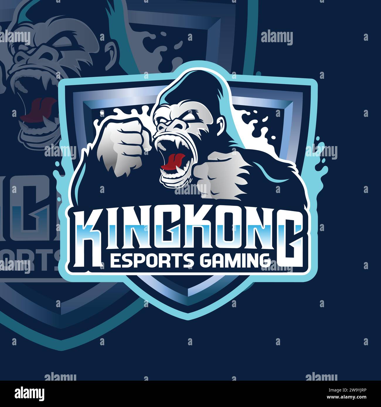 The King Kong Mascot Logo Design Stock Vector Image & Art - Alamy
