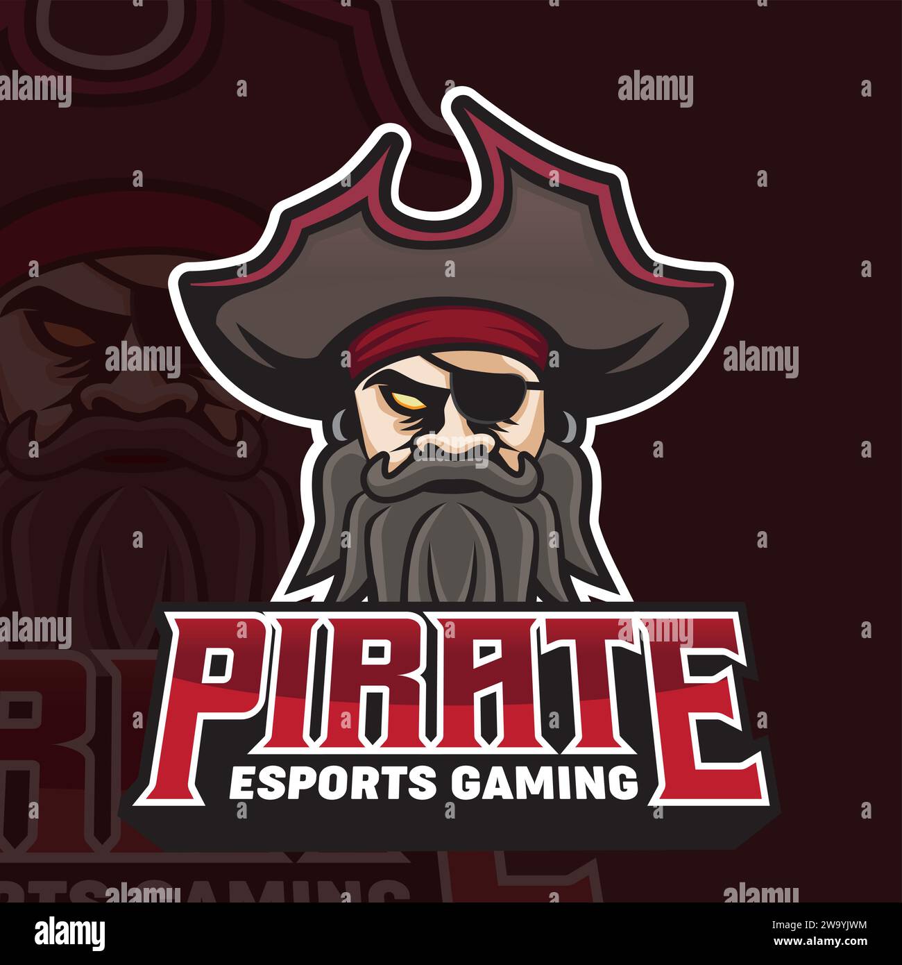 Pirates Mascot Gaming Logo Stock Vector Image & Art - Alamy