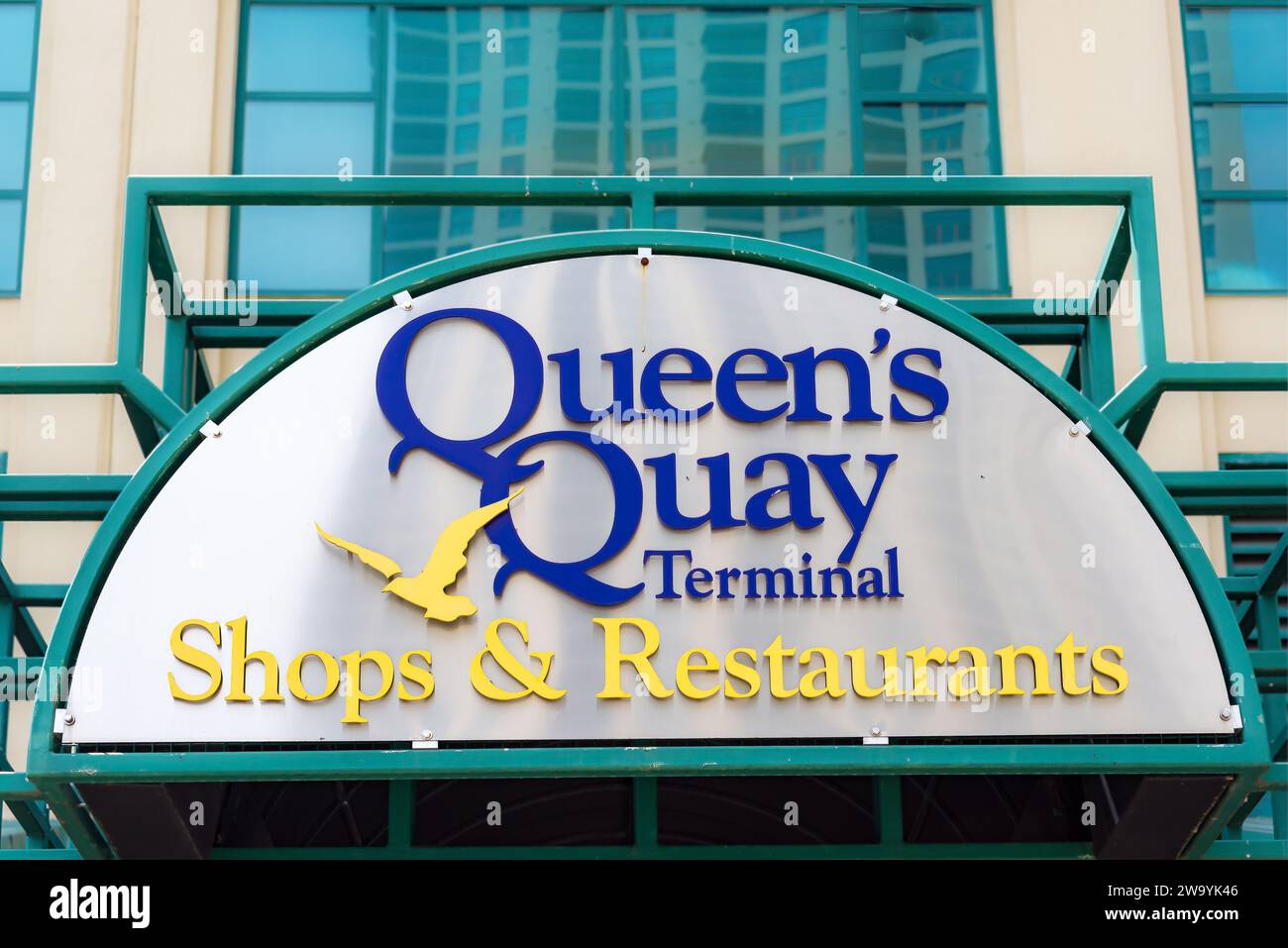 Toronto, Ontario, Canada-January 6, 2020: Queen's Quay Terminal ...