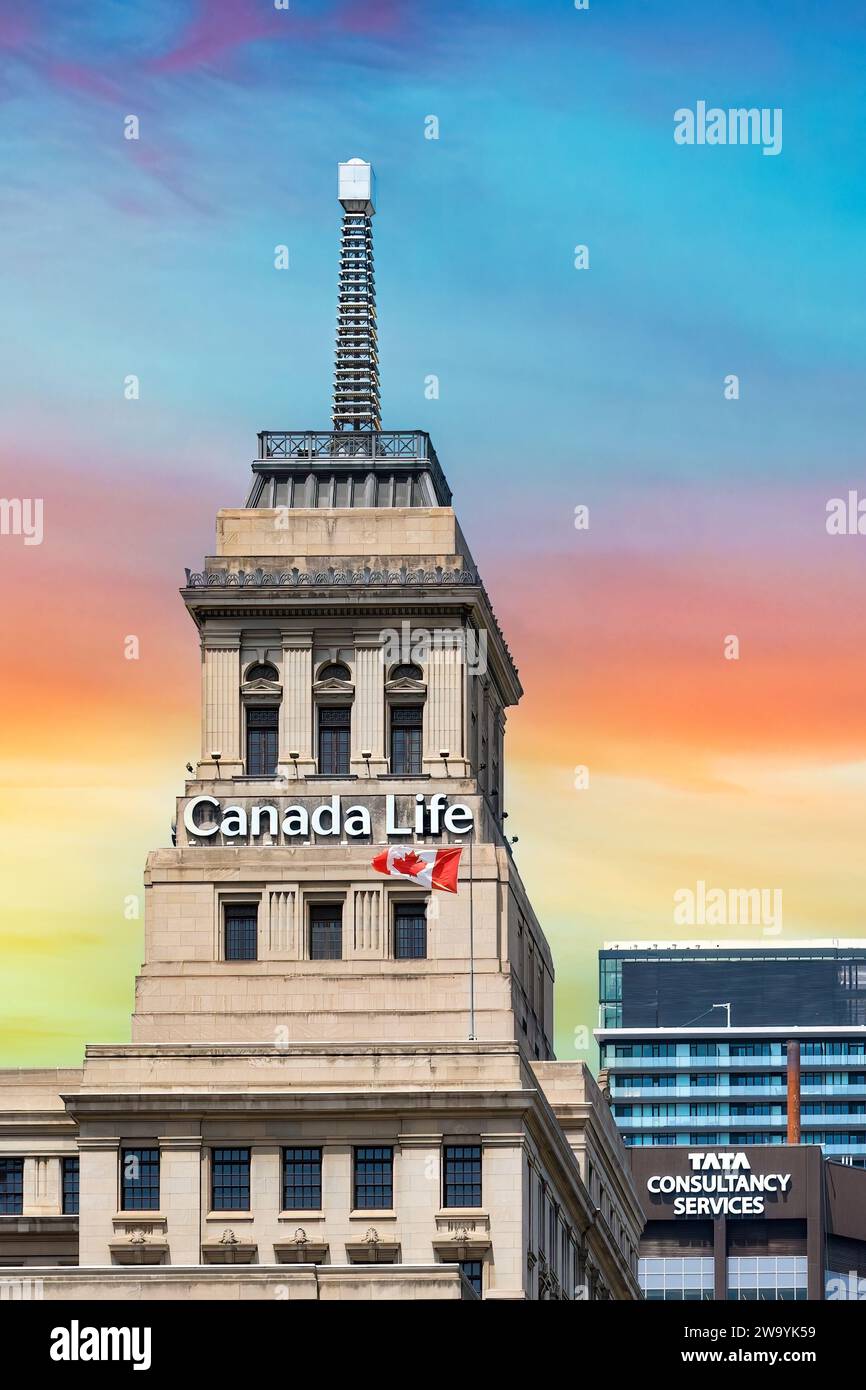 Toronto, Ontario, Canada-March 22, 2020: Details of Canada Life ...