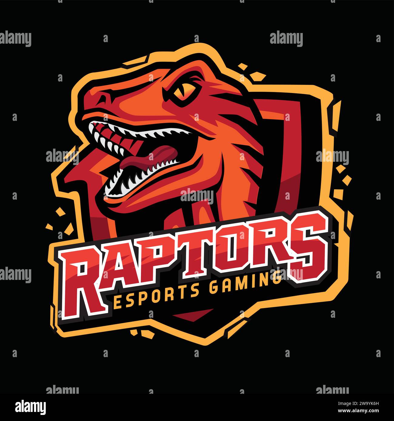 Raptor Logo Esport Gaming Team Logo Stock Vector Image & Art - Alamy