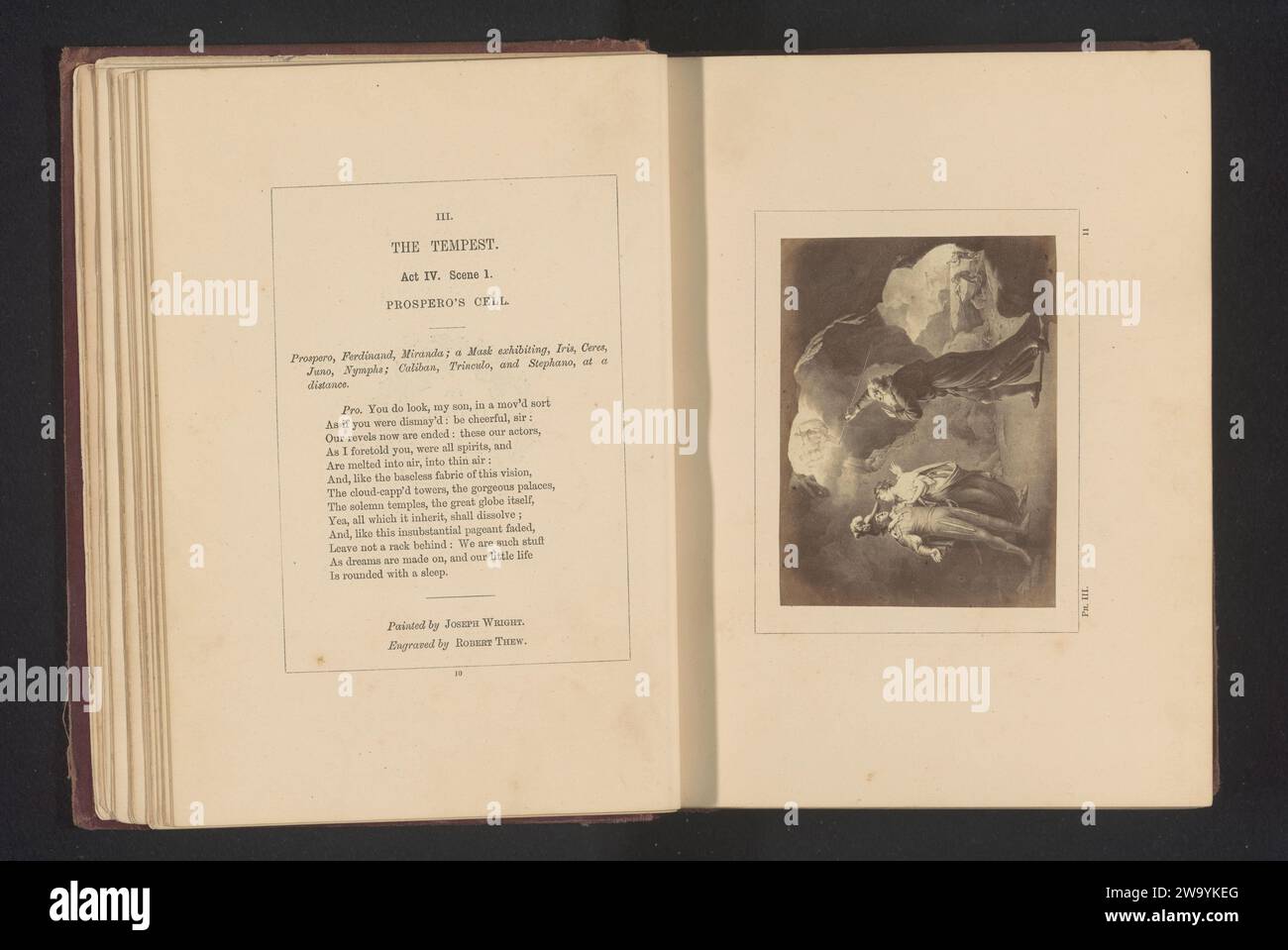 Photo production from a print to a painting by Joseph Wright ...