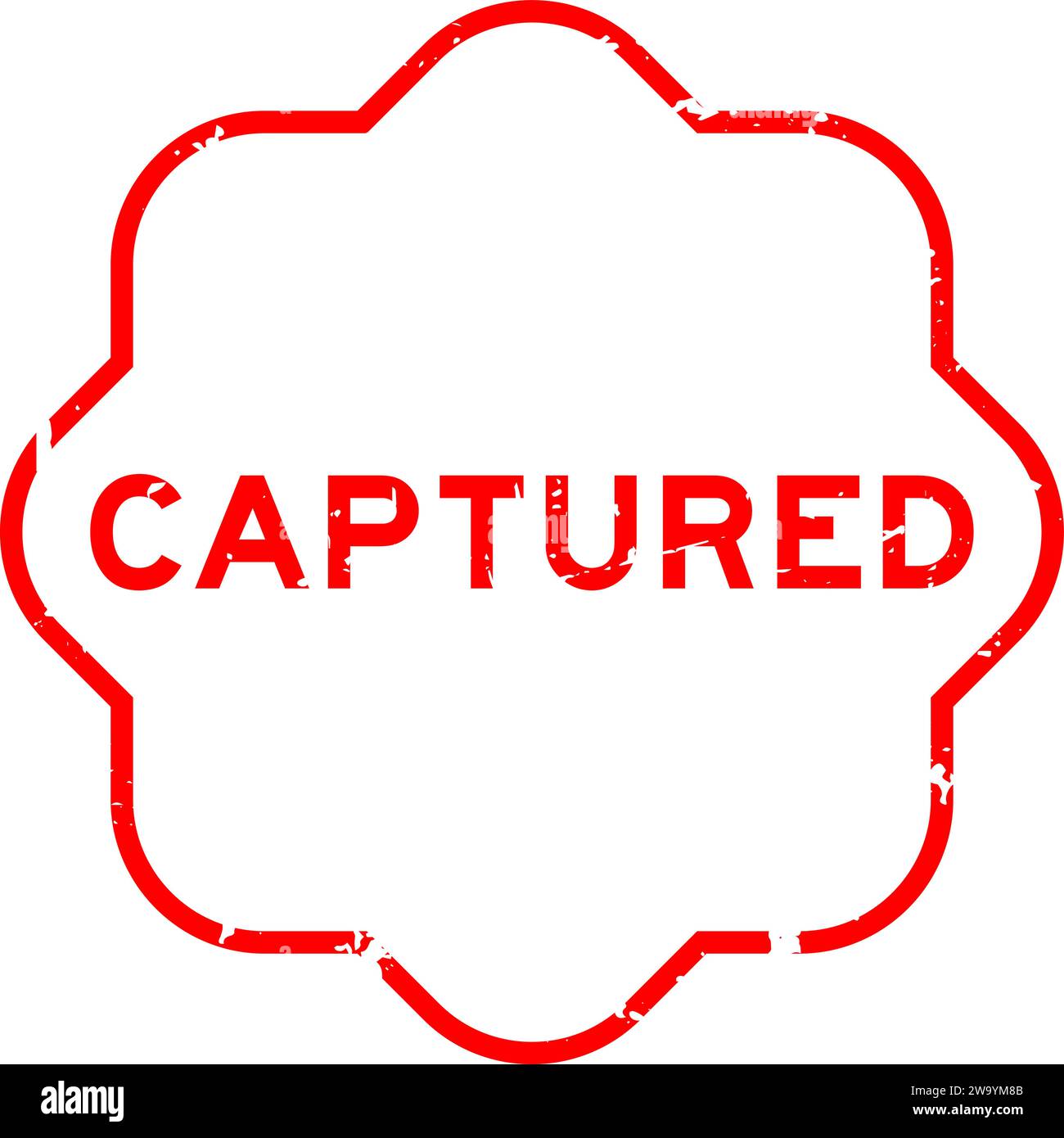 Grunge red captured word rubber seal stamp on white background Stock Vector Image & Art - Alamy