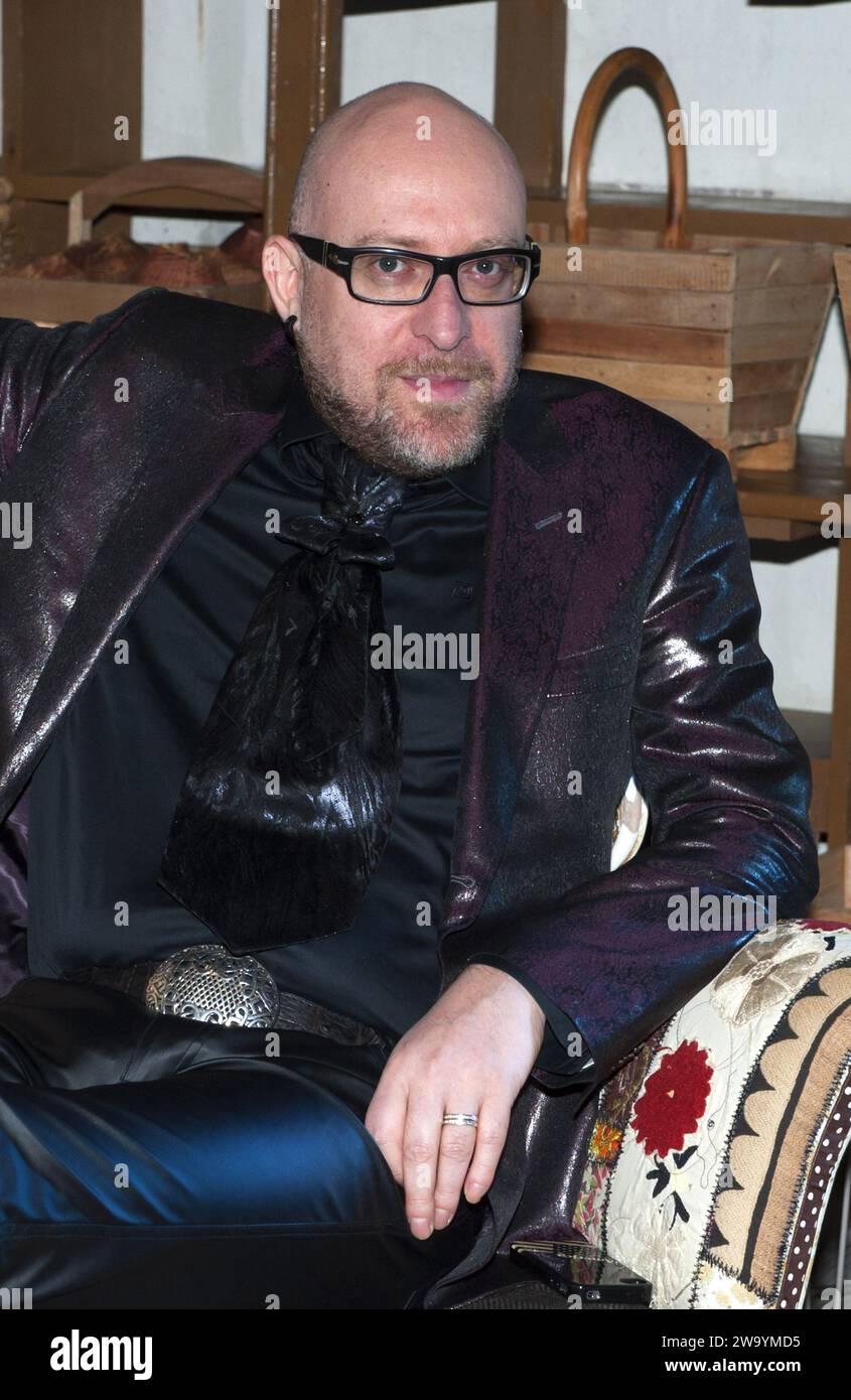 Milan Italy 2013-01-13: Mario Biondi, Italian singer, during the photo ...