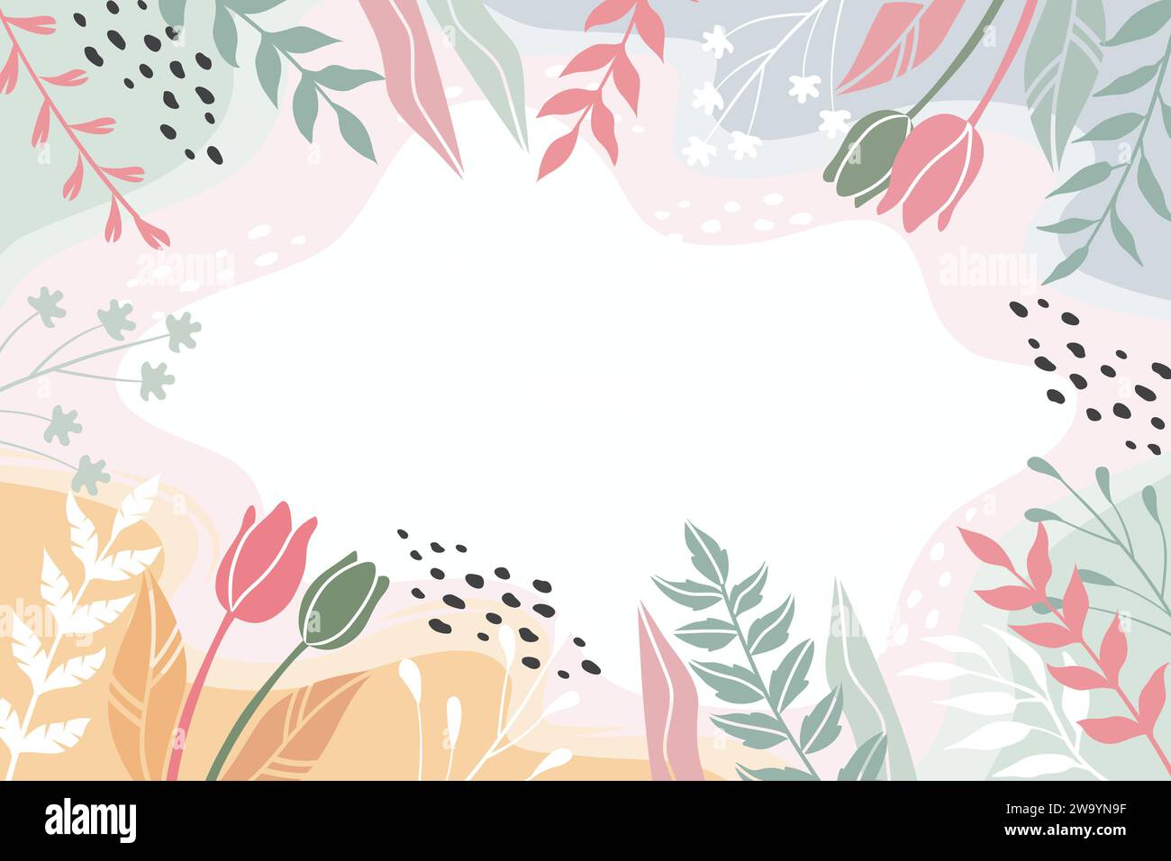 Floral Soft Pastel Background Vector Stock Vector Image & Art - Alamy