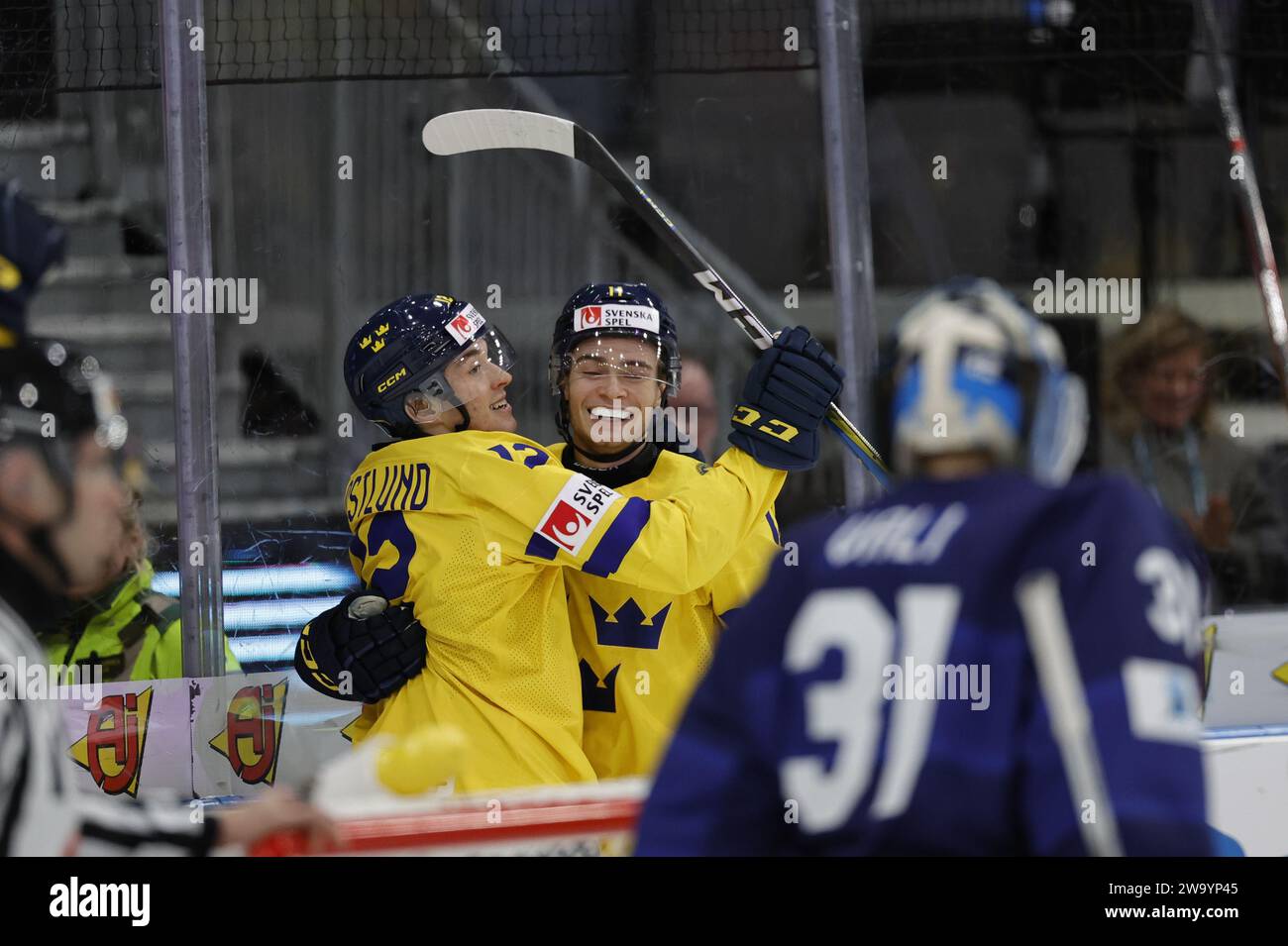Gothenburg, SWEDEN 20231231Sweden's Isac Born scores 1-2 during the ...