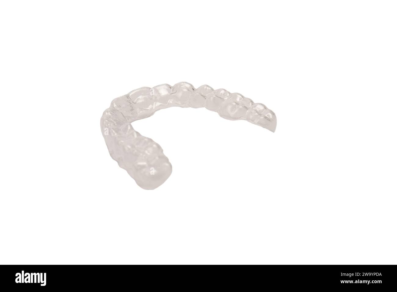 Transparent mouth guard isolated on a white background Stock Photo - Alamy