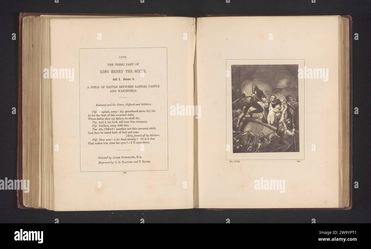 Photo production from a print to a painting by James Northcote ...