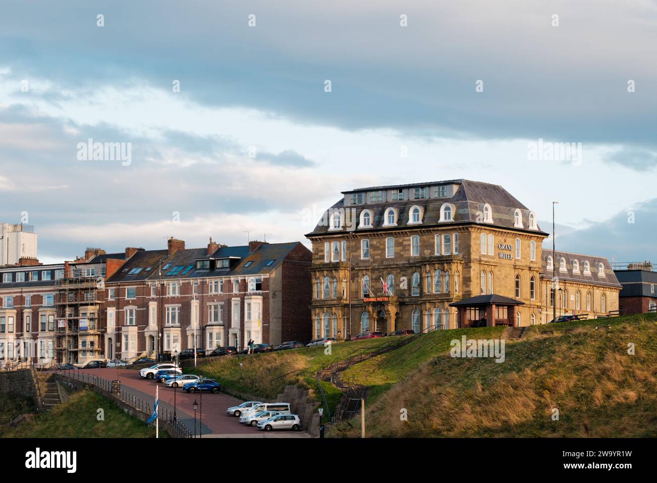 Tynemouth UK: 5th August 2023: The Grand Hotel Tynemouth by the seaside ...